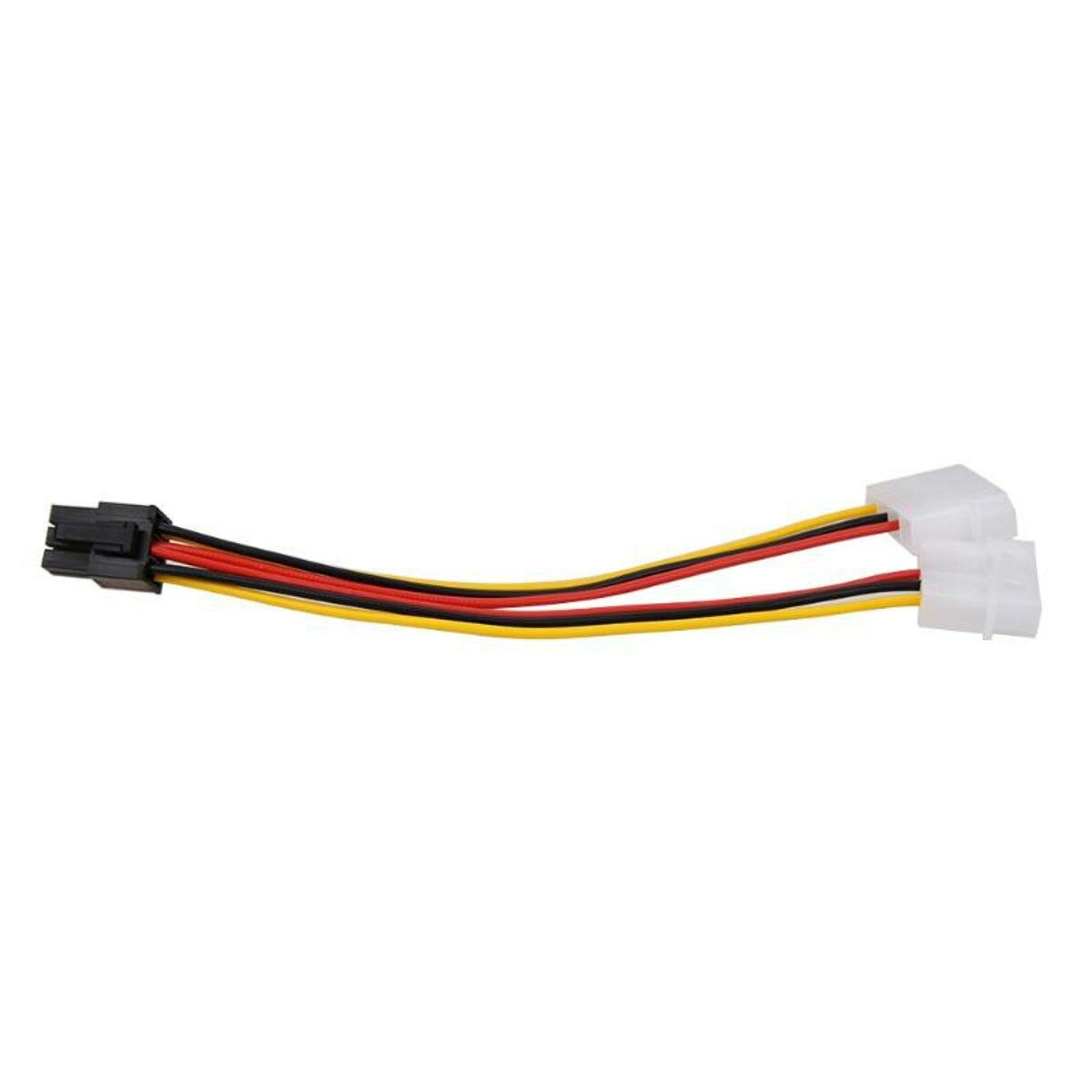 10 шт. 2 IDE Dual 4pin Molex IDE Male на 6 Pin Female PCI-E Y Molex IDE Кабель-адаптер Разъем для видеокарт Прямая поста