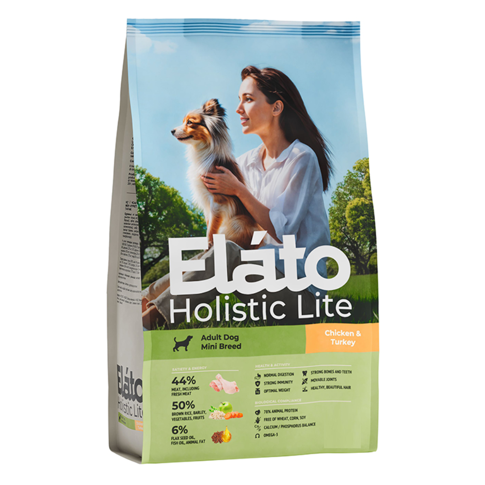 ELATO Holistic Lite Корм для собак мелких пород Курица Индейка