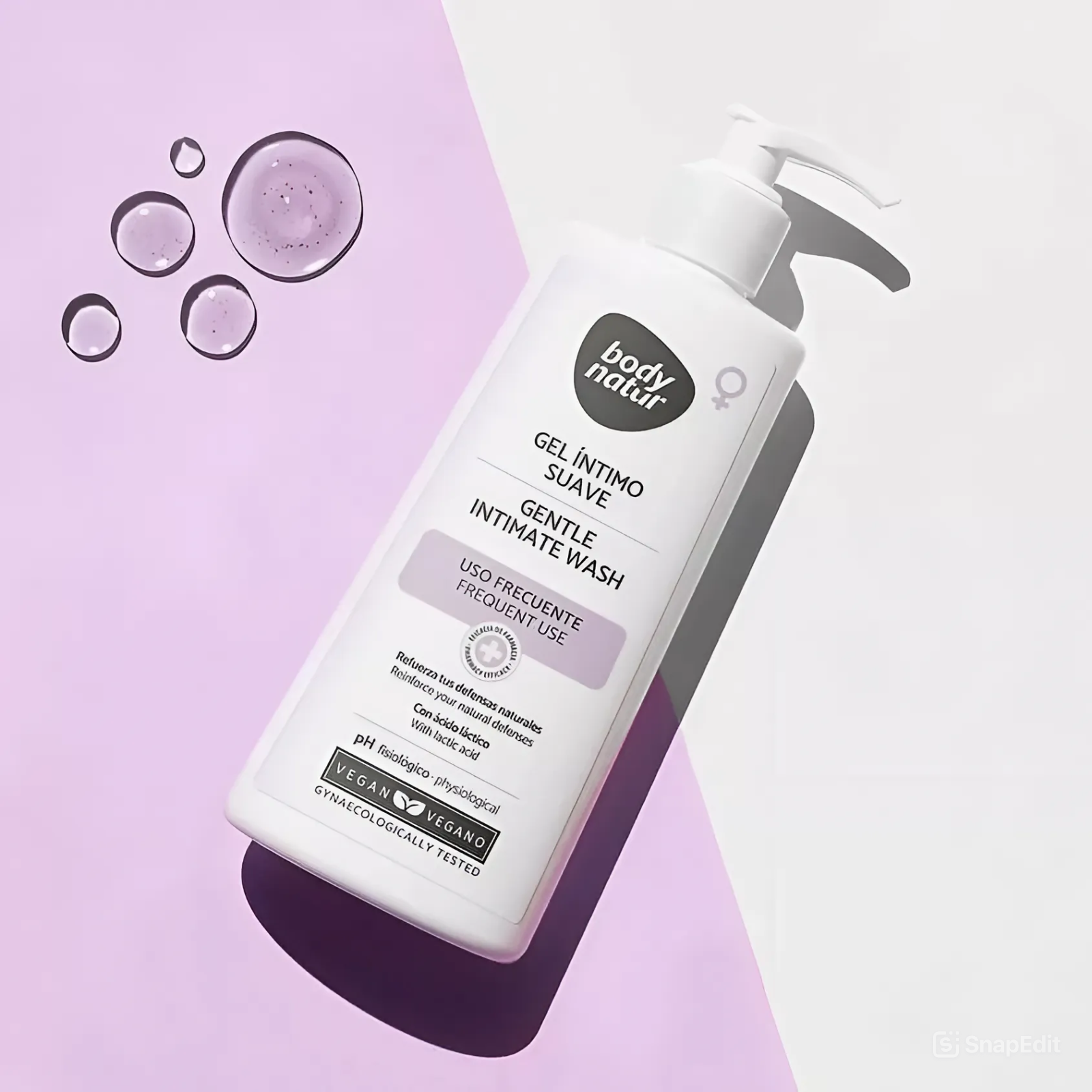 Мягкое средство BODY NATUR Gentle Intimate Wash, для интимной гигиены, 200мл