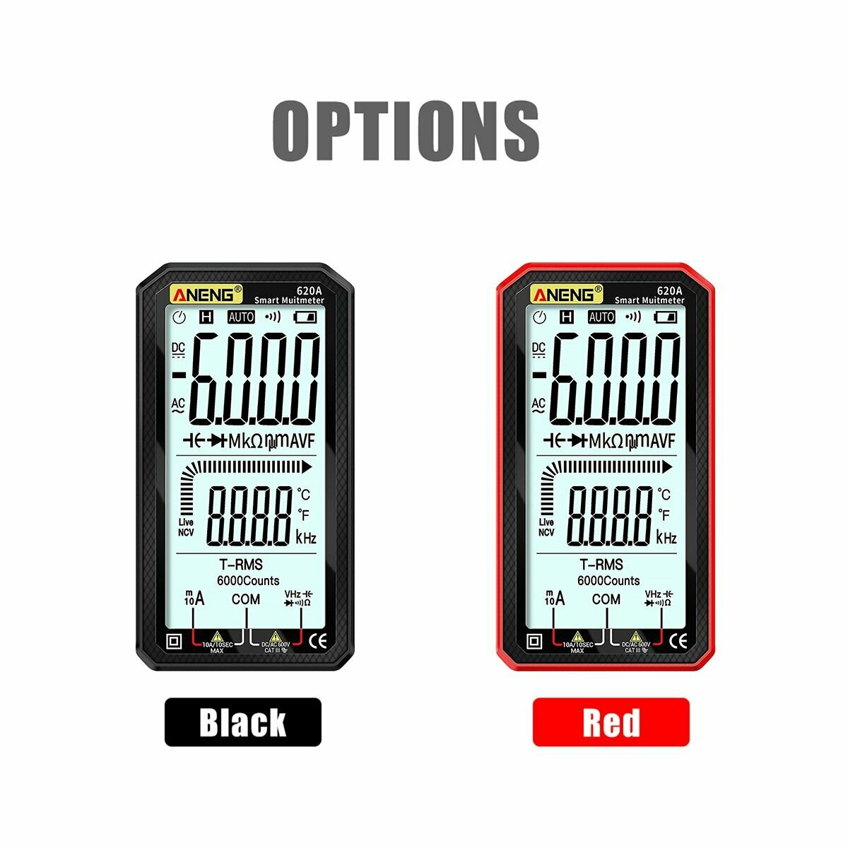 ANENG - 4.7" True RMS мультиметр с автоопределением