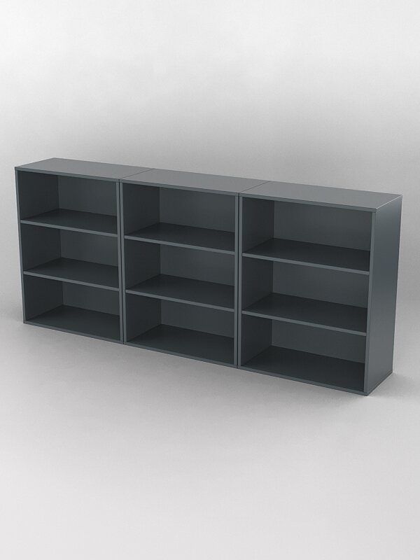 Комплект стеллажей из ДСП для обуви №1-1 (ДСП 25мм), Темно-серый U2601