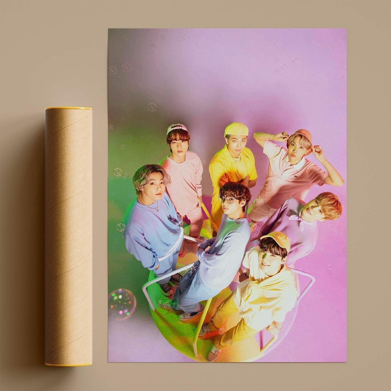 Постер BTS 30х40 см без рамы/ K-pop Корейский поп, БТС плакат/ Декор стен комнаты, подарок подруге, девочке