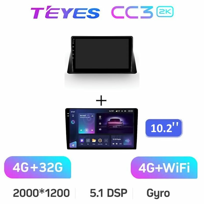 Магнитола Teyes CC3 2K 4/32 Gb 10" для Honda Crosstour 1 TF 2009-2015