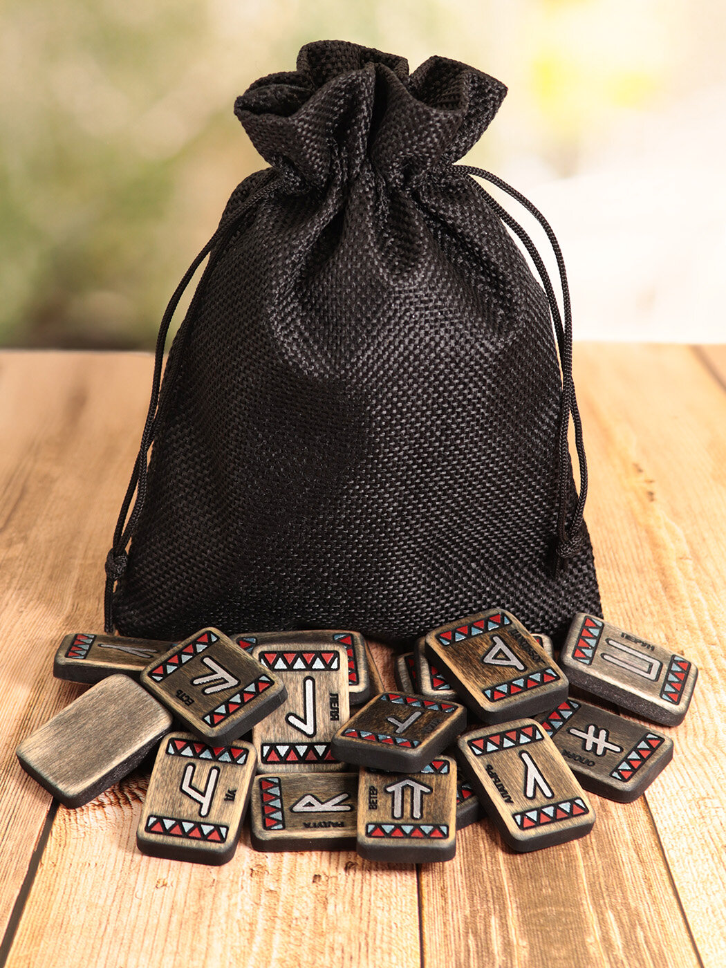 Руны славянские SILVARIE, деревянные, 18 шт