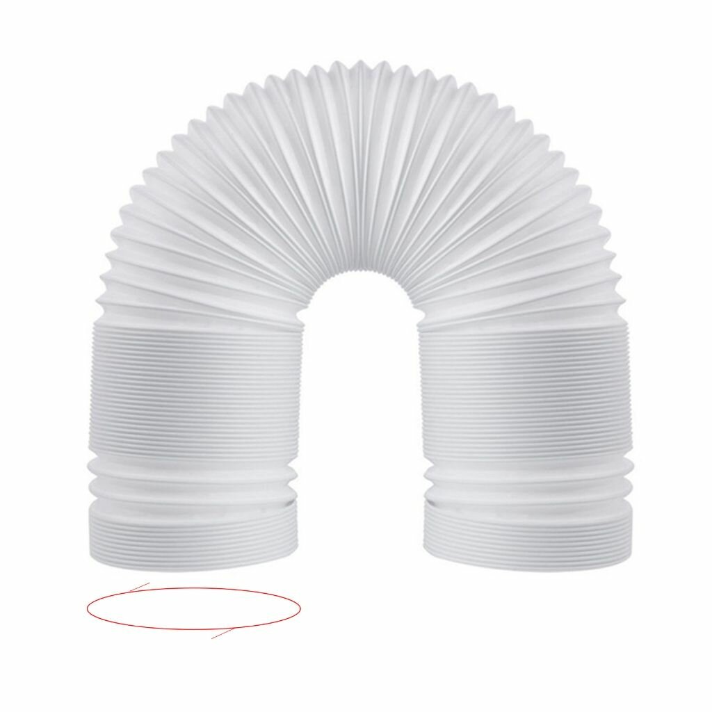 (1 шт.) Универсальный мобильный воздуховод для вытяжной вентиляции кондиционера - 2мx15см, правое вращение