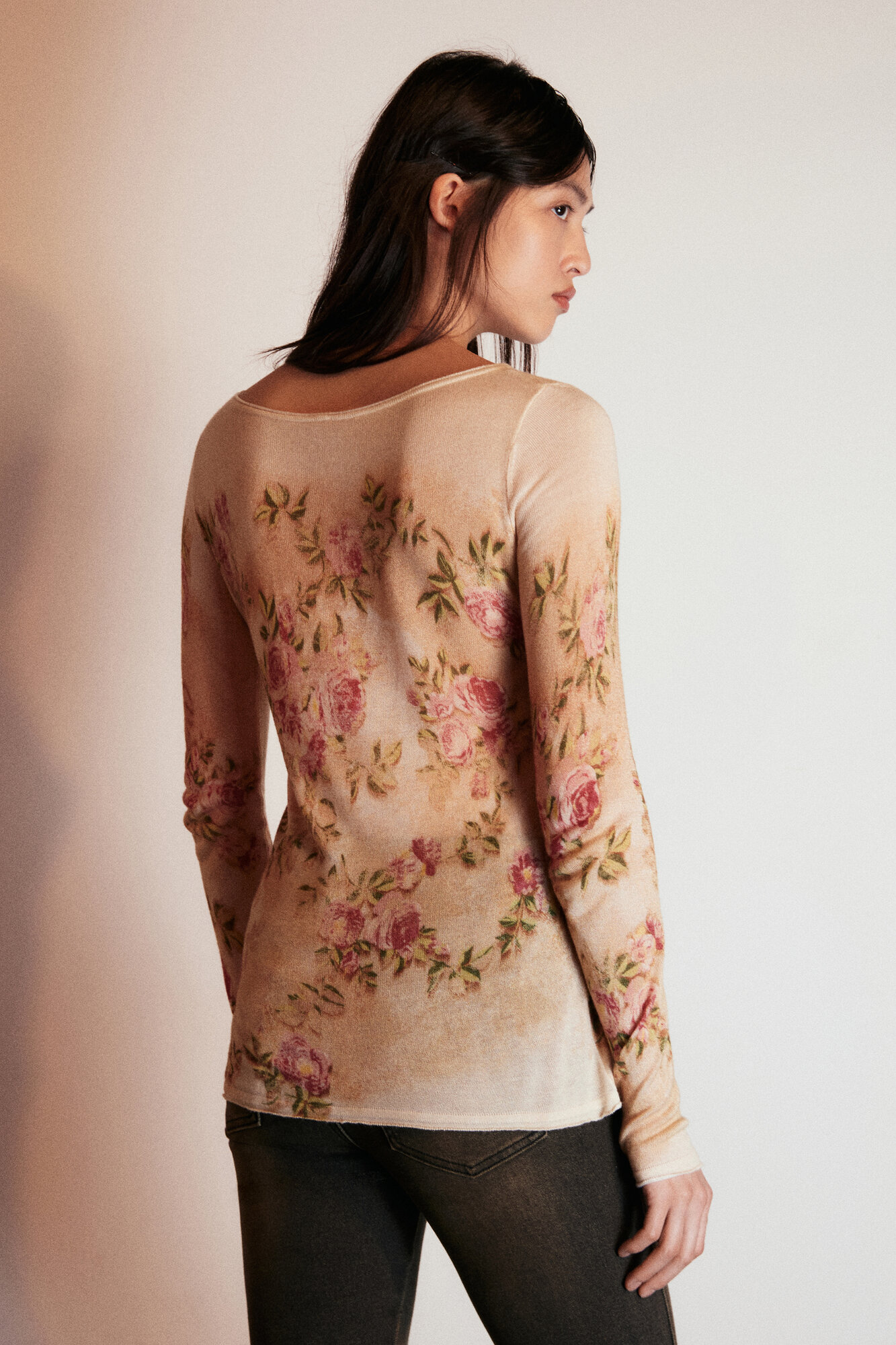 Джемпер Befree Woman Mix&Match, размер M, кремовый/светлый беж — фото 1