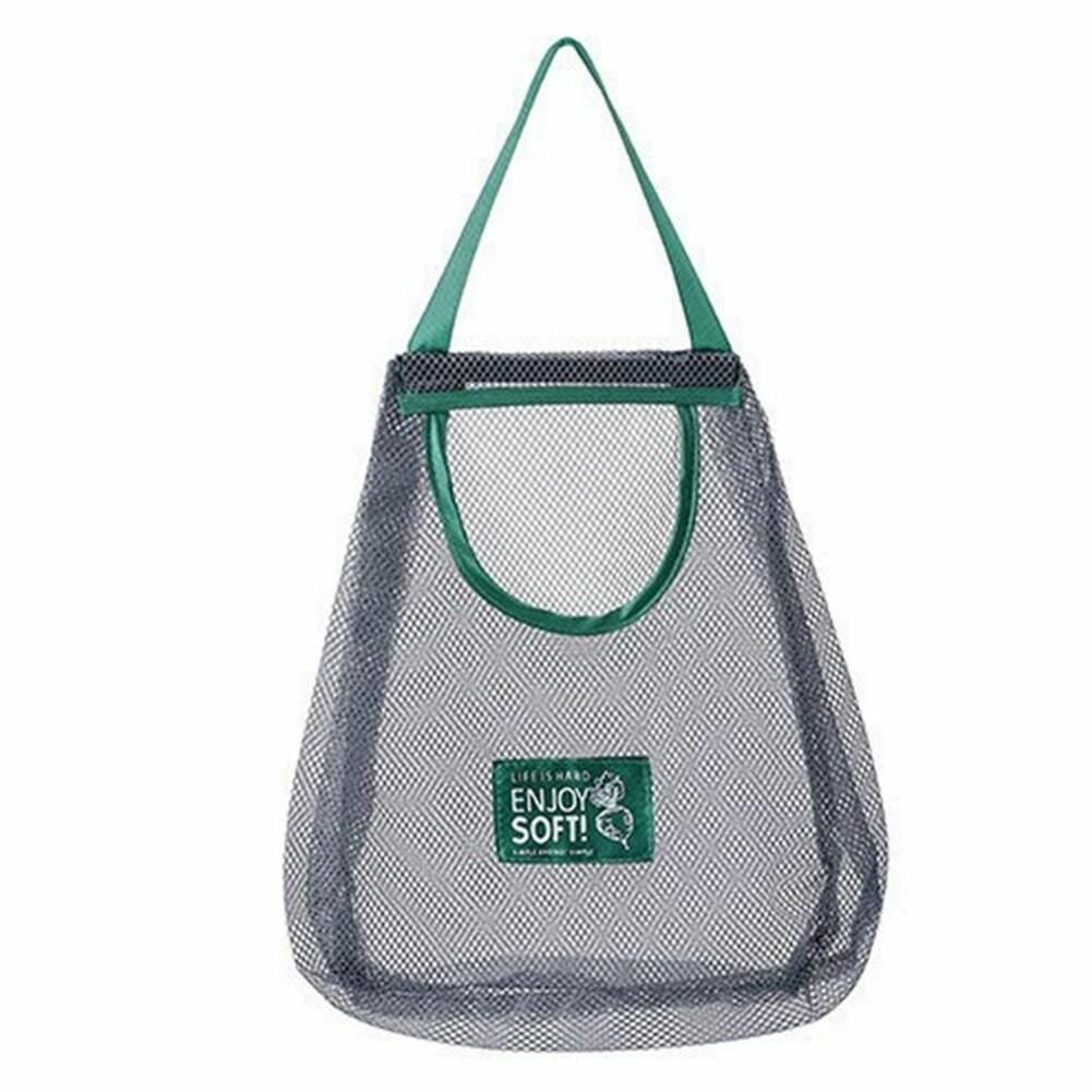 Органайзер для хранения на стену, кухонный сетчатый мешок для лука и чеснока, многофункциональный подвесной карман для овощей и фруктов