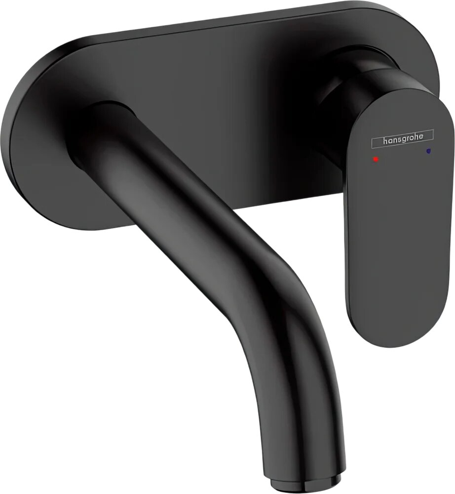 Смеситель для раковины Hansgrohe Vernis Blend Vernis Blend 71576670 встраиваемый, матовый, черный, из латуни