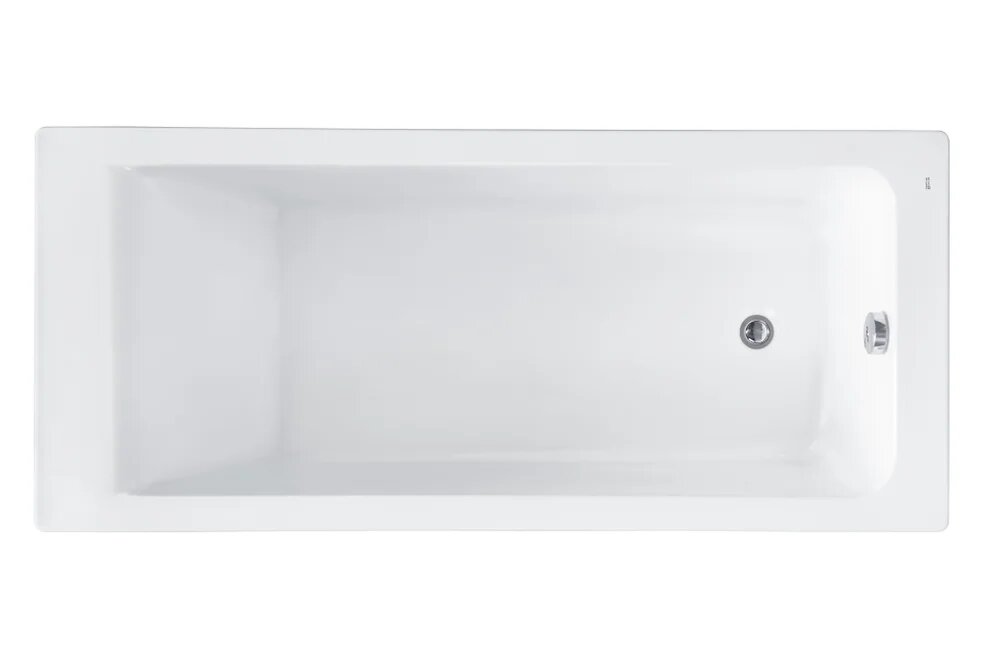 Акриловая ванна Roca Easy 160x70, с каркасом, пристенная, белая, глянцевая, прямоугольная