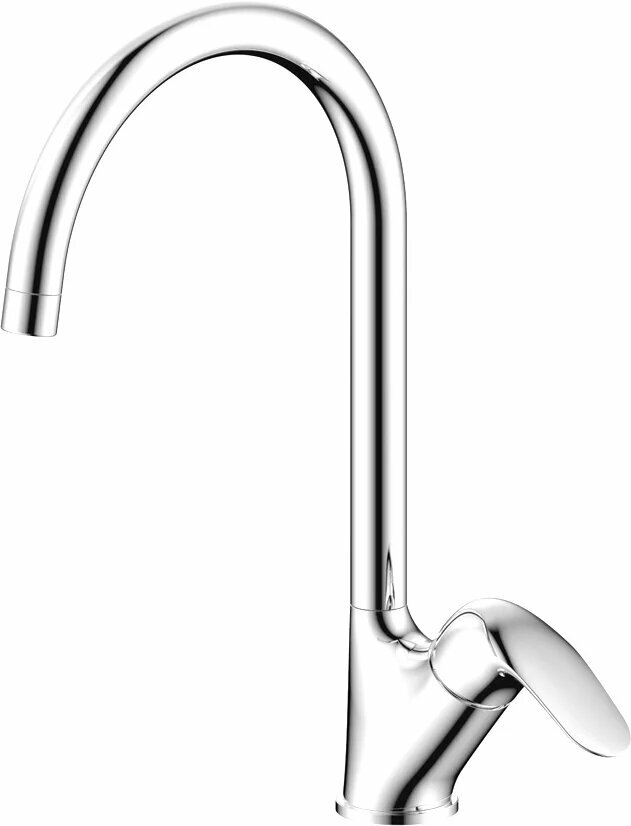 Смеситель для кухни Olive'S Castilla 07431CS с поворотным изливом, хром, глянцевый, однорычажный, латунный, с керамическим картриджем