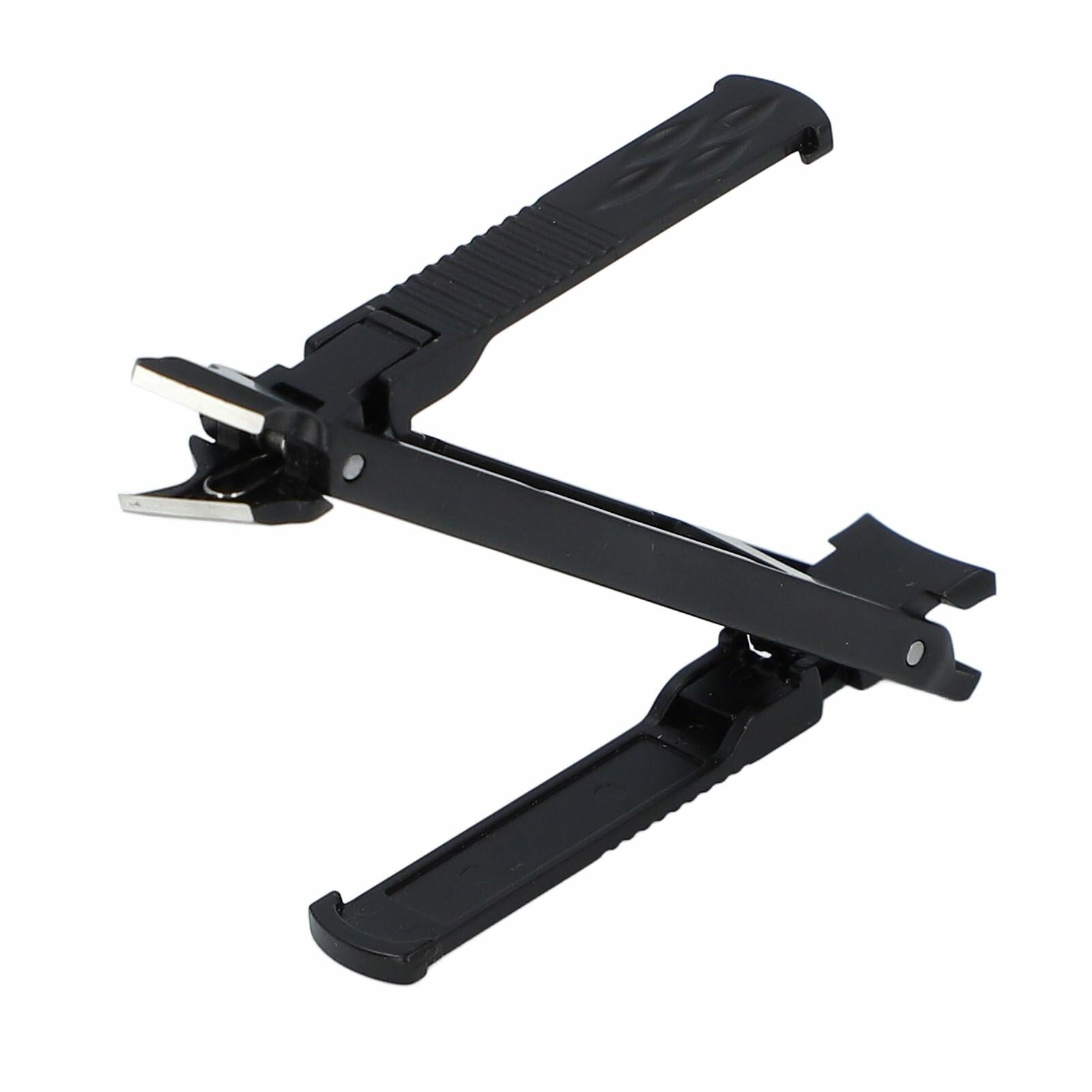 2 шт. складные двойные ножницы для ногтей из нержавеющей стали, ультратонкие, портативные, для дома и путешествий, черные