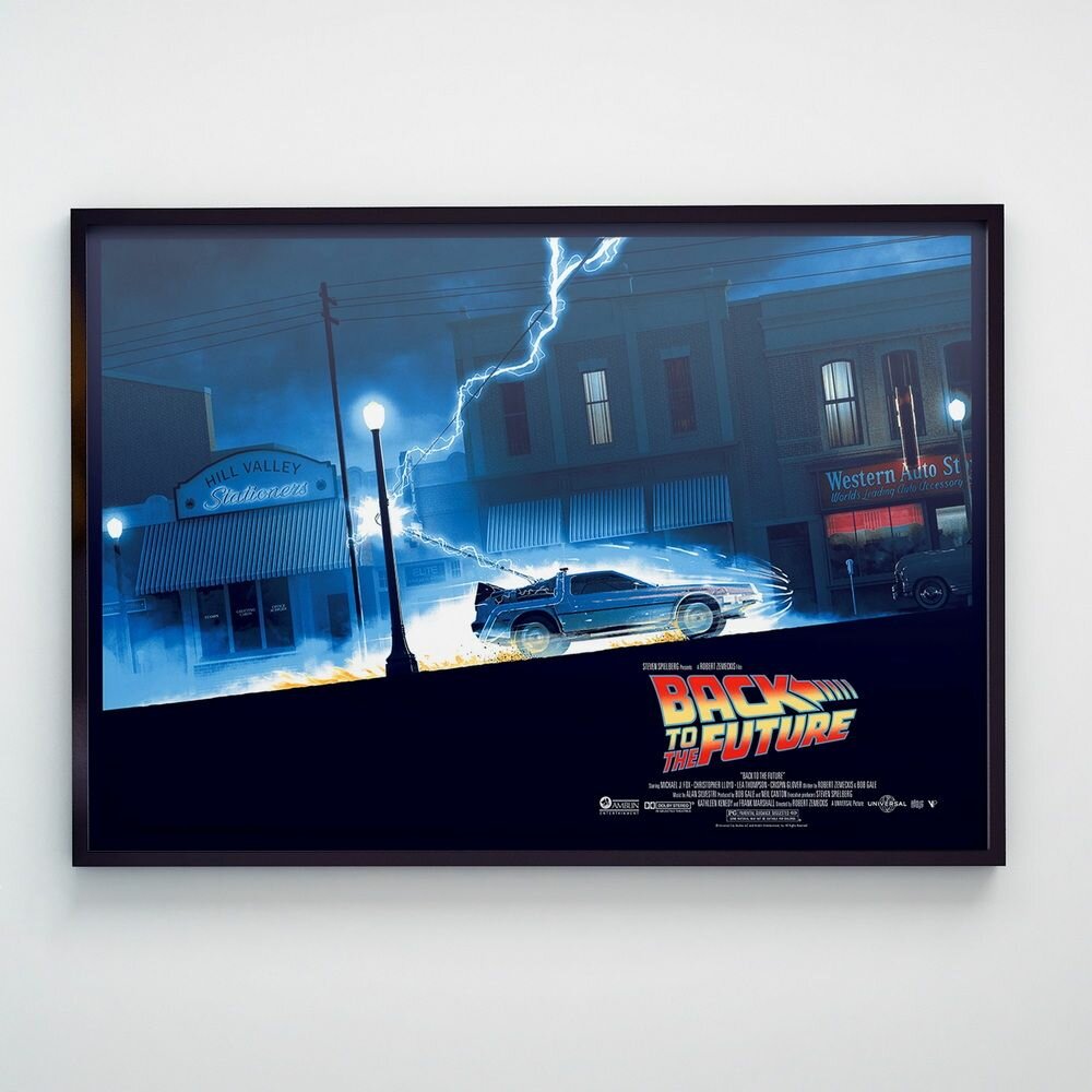 Плакат, постер Назад в Будущее, Back to the Future на бумаге, размер 21х30см