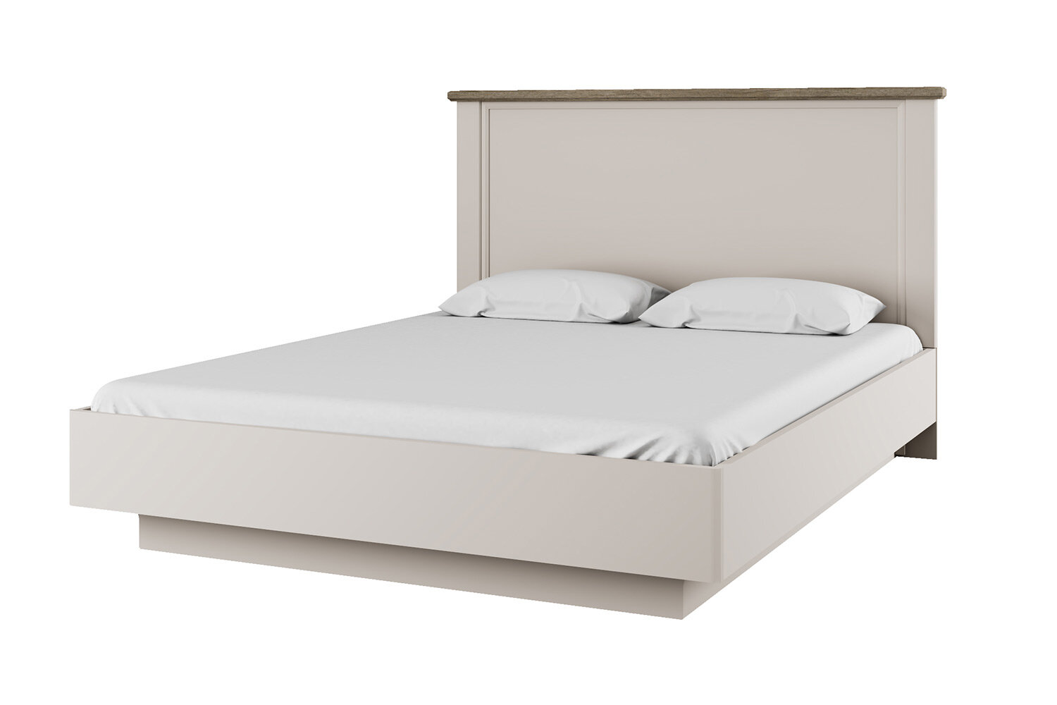 Кровать двуспальная Toscana New, 160x200 см, персидский жемчуг, каньон, подъемный механизм и основание