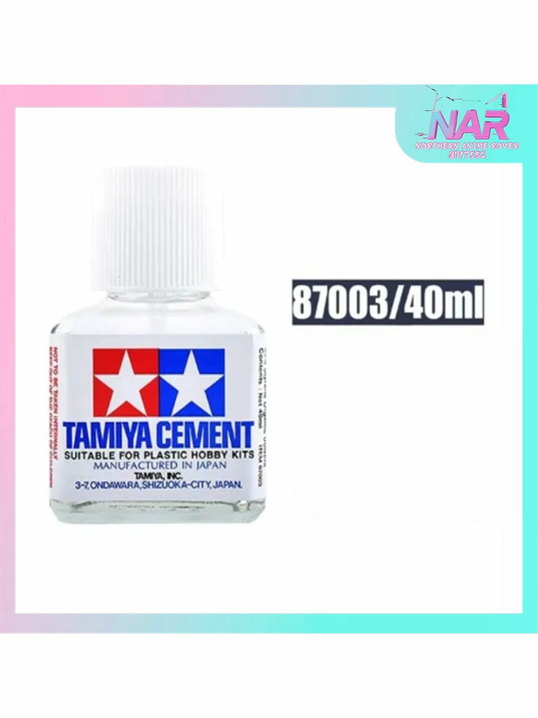 Tamiya-87003 клей для сборки пластмассовых моделей, 40 мл, для точной склейки деталей и миниатюр при моделировании