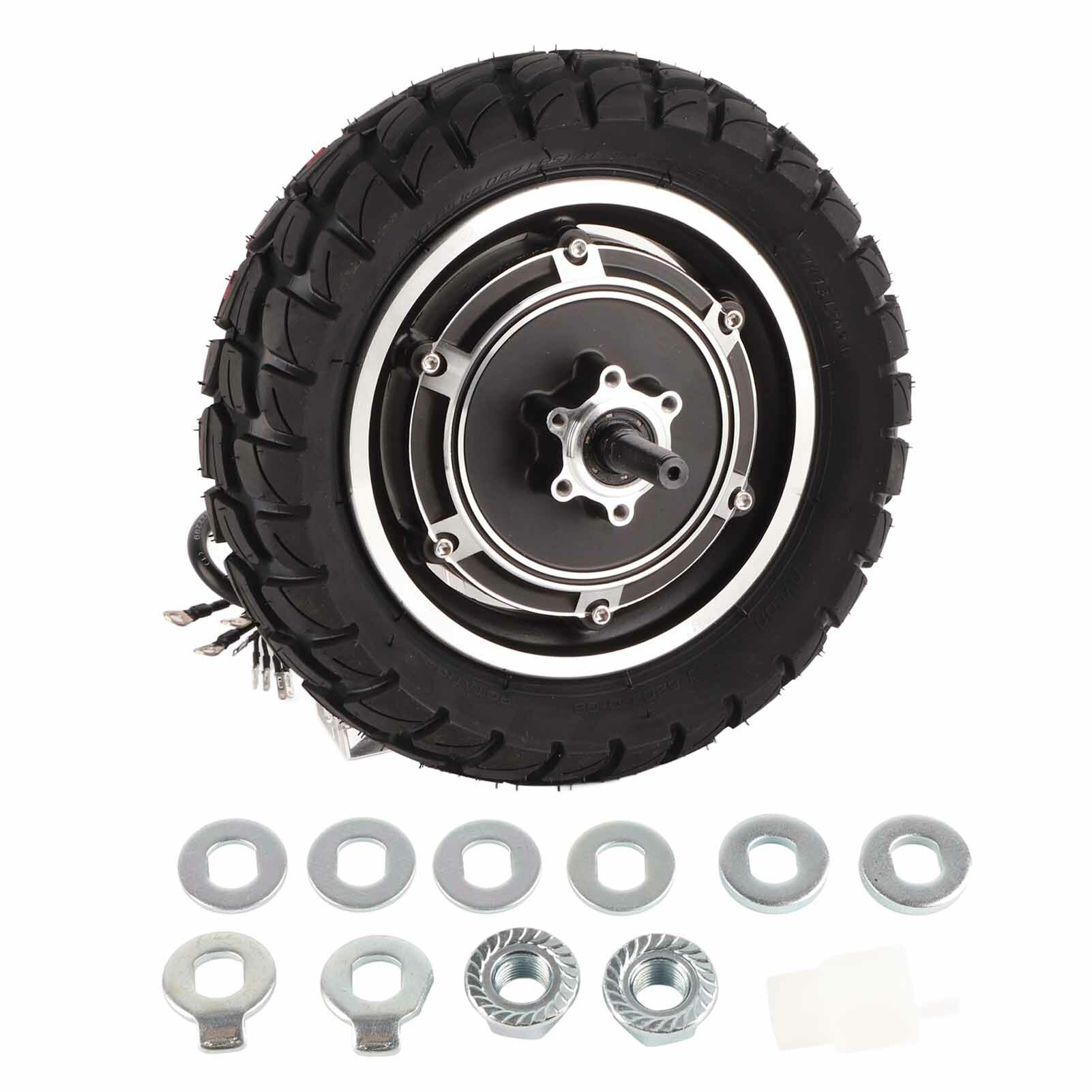 Мотор-колесо 10 дюймов, мощность 350W-1500W, 36V-60V для электрических мотоциклов и велосипедов, низкий уровень шума, IP54