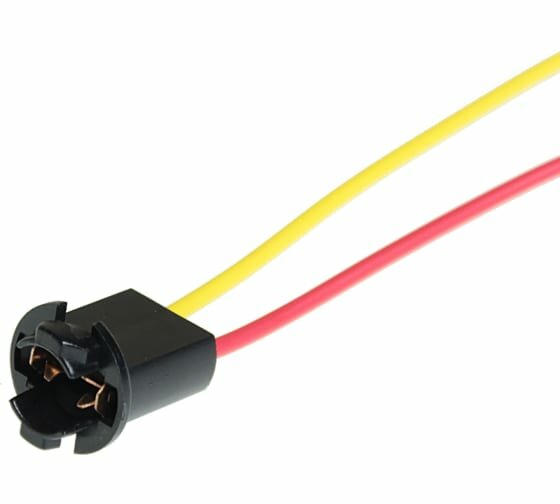 Патрон 1 контакт, под бесцок. лампу Т10 Nord Yada (с проводами)