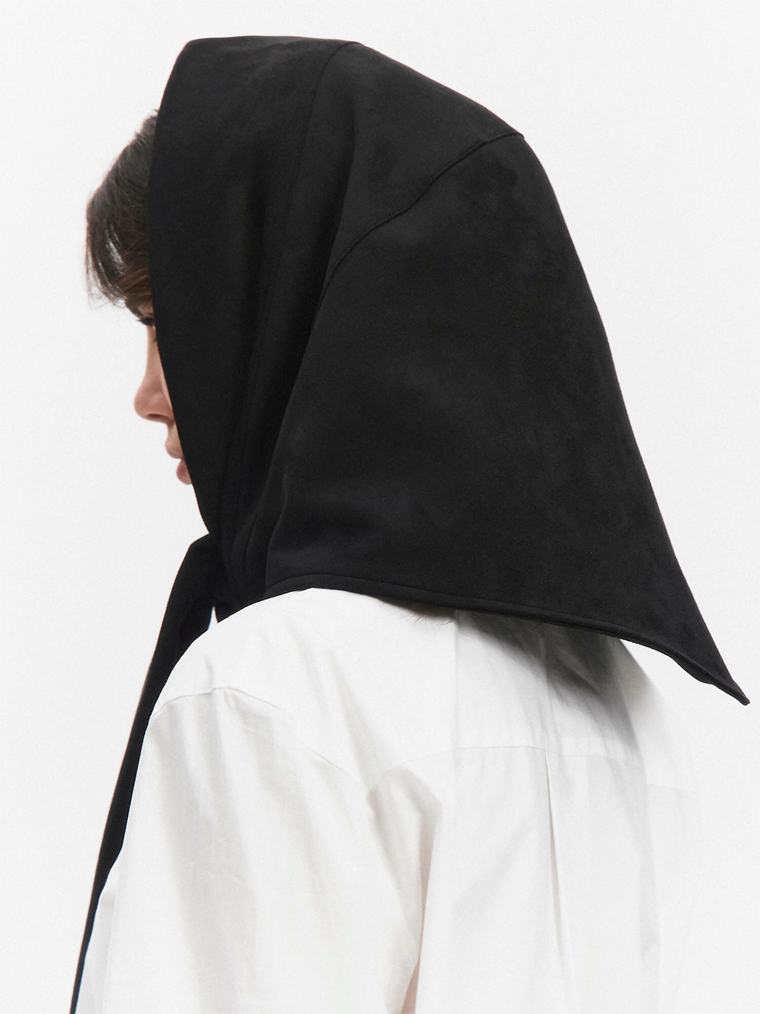 Косынка MARY MARY замшевая для женщин, размер ONE SIZE, черный — фото 1