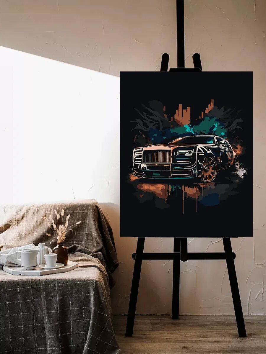 Картина по номерам Rolls-Royce Phantom Роллс Ройс Авто