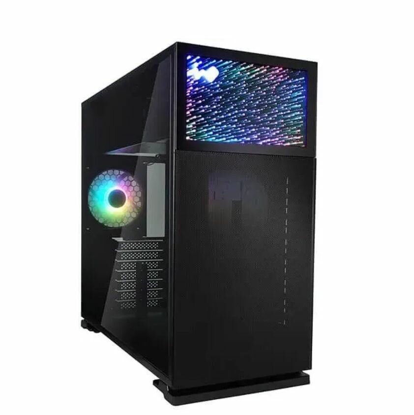Компьютерный корпус INWIN CIR719 (NEBULA) (CIR719 (N127 NEBULA) 6154342) черный - Midi Tower, ATX, 3.5 мм jack (микрофон/аудио), USB 3.2 Gen 1 Type-A