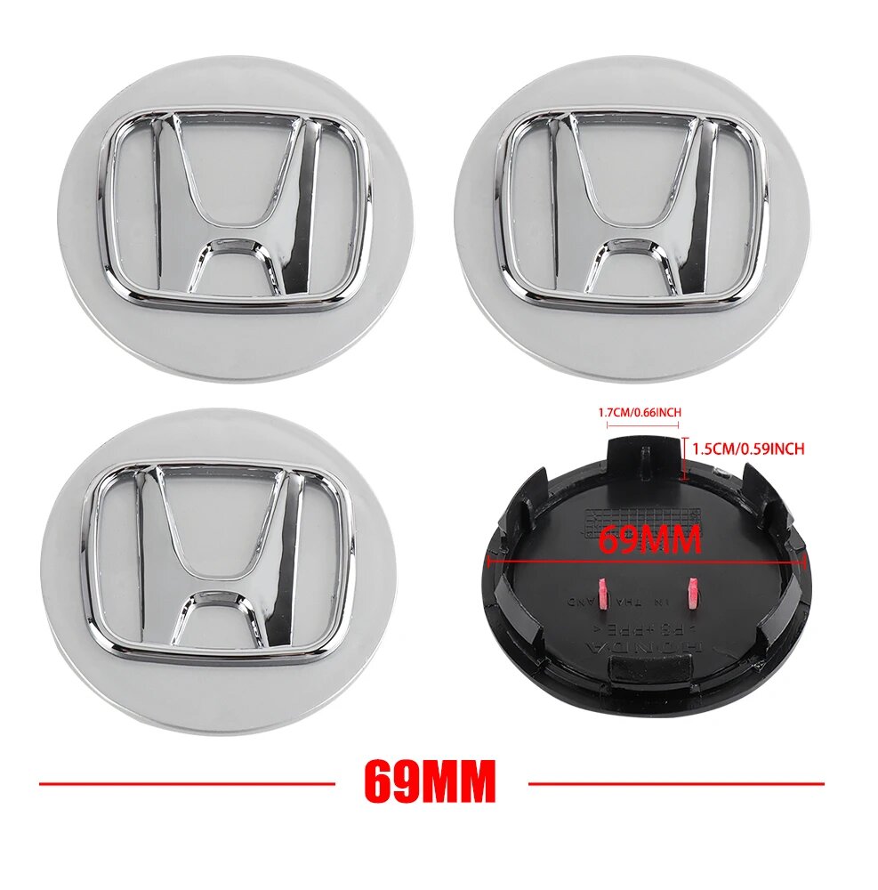 4 шт. 58 мм/69 мм оригинальные крышки центра колес автомобиля, крышка ступицы, эмблема, аксессуары для Honda CIVIC Mugen Pilot Type R Type S Accord, LGG-BT-SL-69