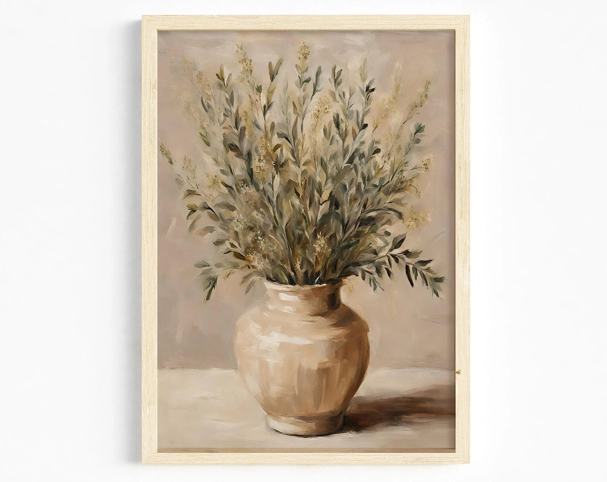 Цветочный натюрморт, печать на холсте 05, 40x50cm No Framed