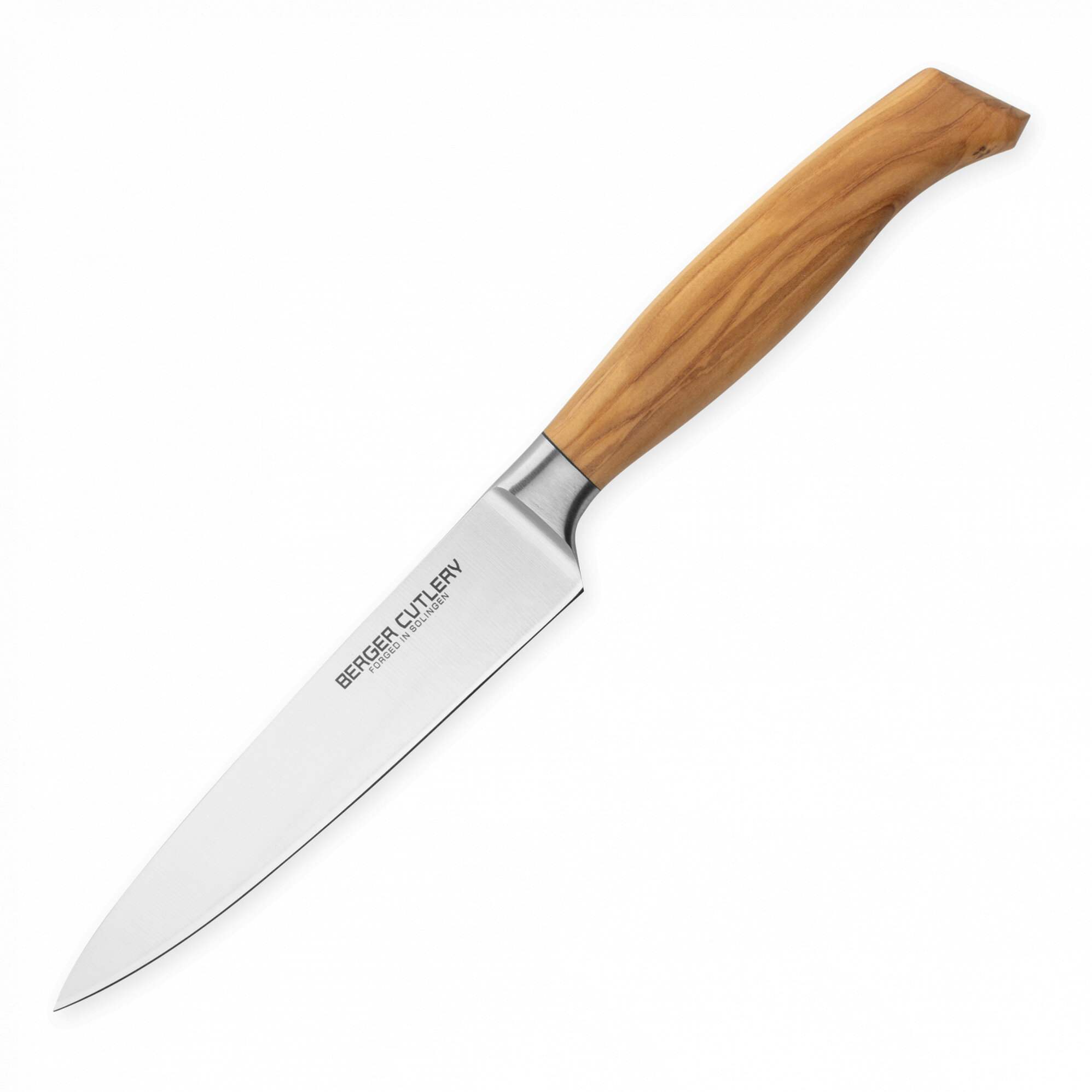 Универсальный нож Berger Cutlery Ergo Line Olive BC101216, сталь X50CrMoV15, 16см