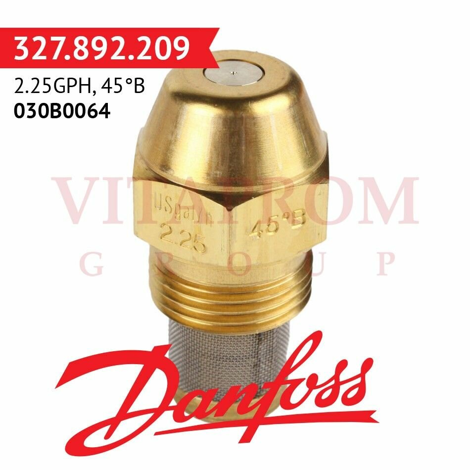 Форсунка Danfoss 2.25GPH, 45B, 030B0064 — фото 1