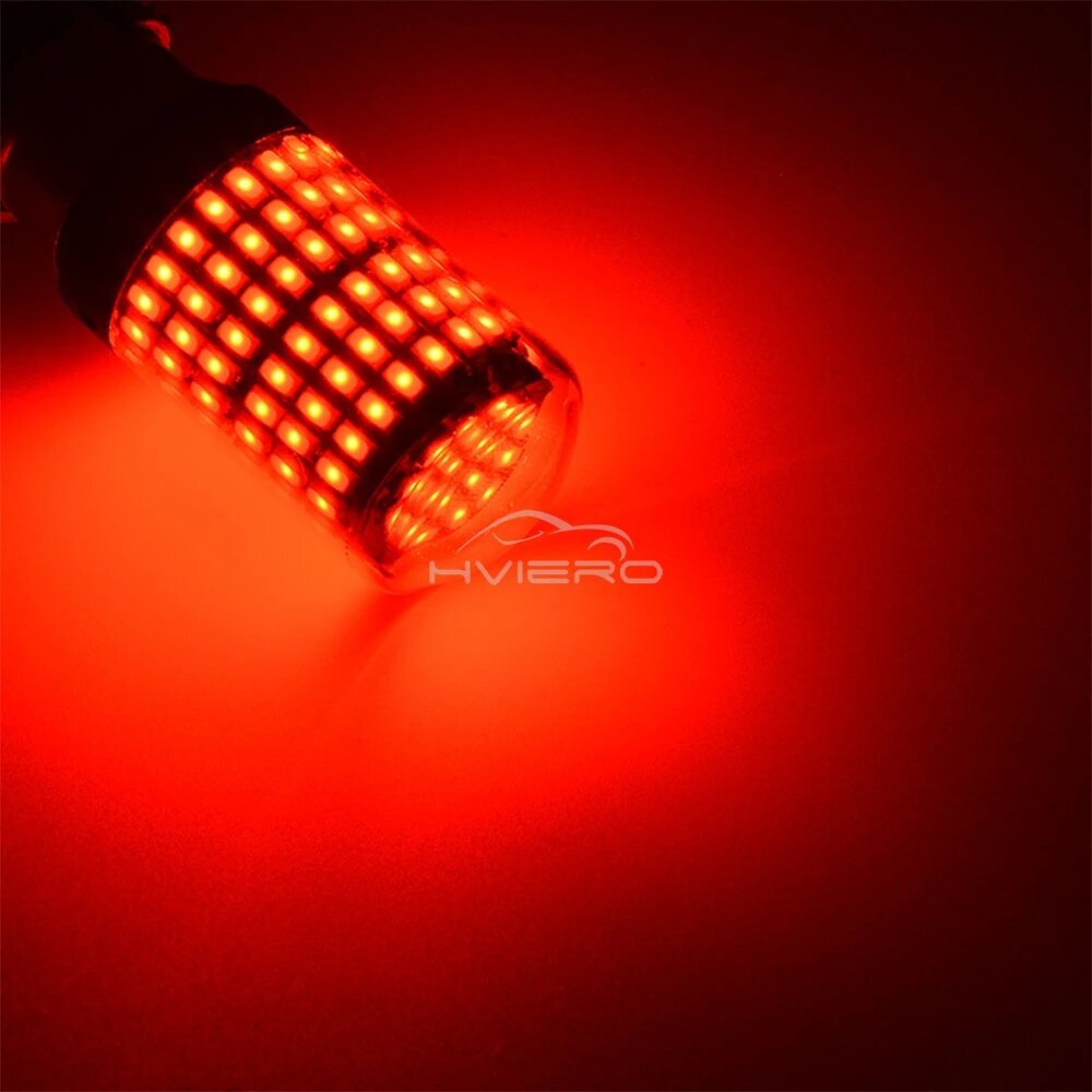 Автомобильные стоп-сигналы 1157 BAY15D, Red, 144SMD