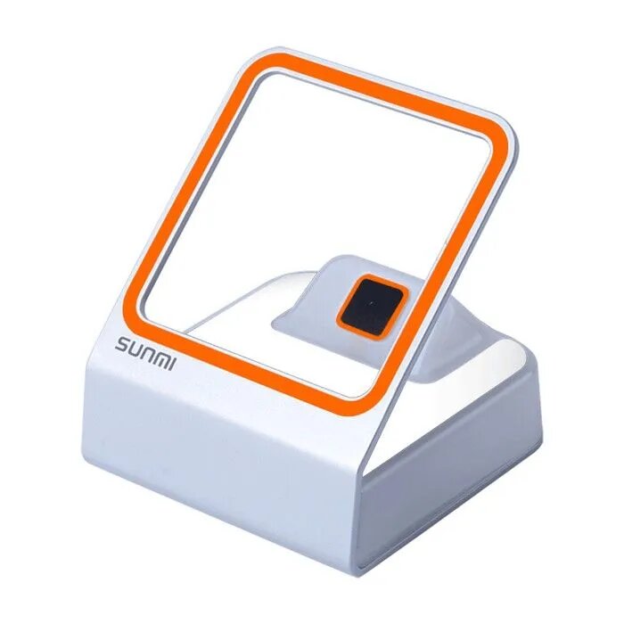 Сканер штрих-кодов MERTECH Sunmi NS010 Blink, стационарный, 1D/2D, белый/оранжевый, USB