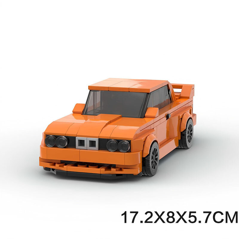 Набор игрушечных моделей-пазлов, креативная сборка автомобиля MOC8 grid car E30 M3, подарок для детей