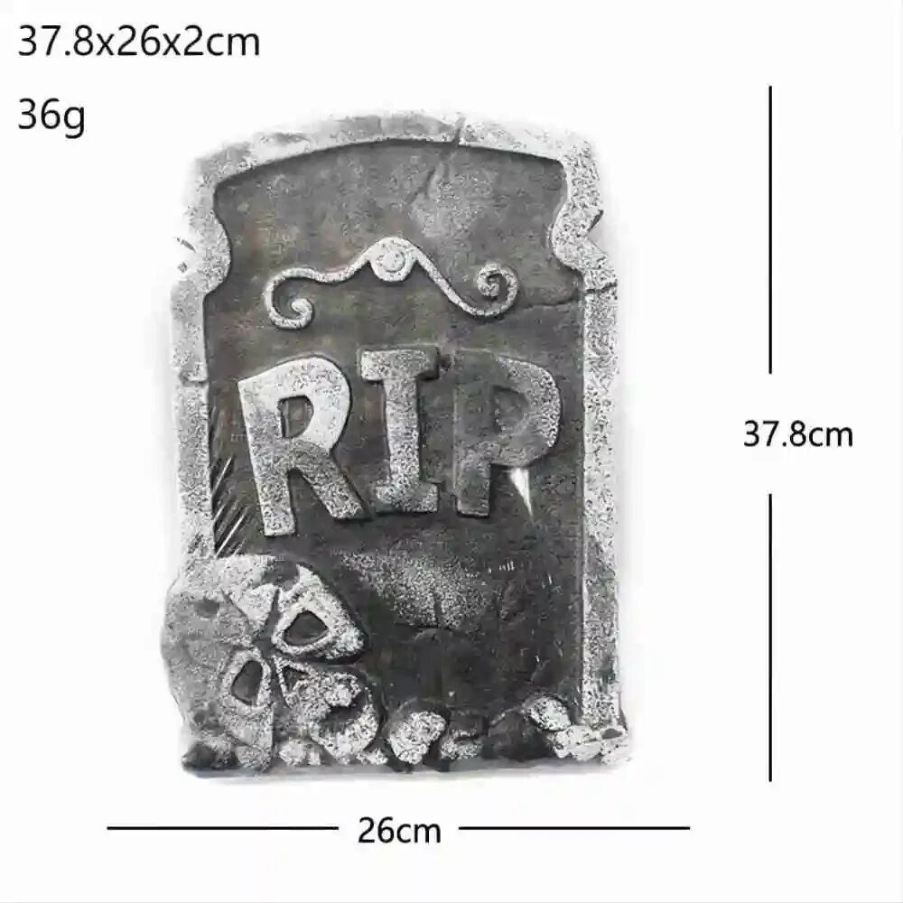 Хэллоуин из пенопласта RIP Yard Надгробия Хэллоуин Украшение двора, Пенопластовый надгробие Хэллоуин украшения для наружных украшений в помещении