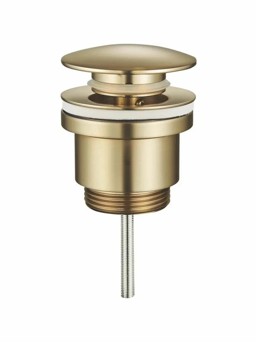 Донный клапан без перелива, золотой сатин