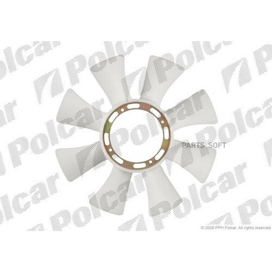 Крыльчатка вентилятора (8 лопастей) MITSUBISHI, HYUNDAI, MAZDA, KIA, ISUZU от официального дистрибьютора, POLCAR, артикул 528123F1