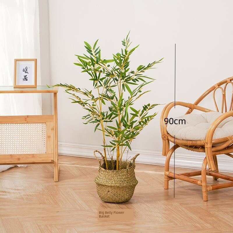 Искусственные растения в горшках под бамбук для использования в помещении, новые зеленые растения в китайском стиле