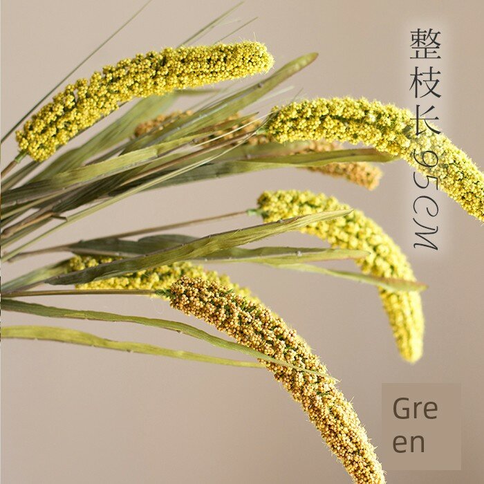 Искусственные цветы, имитация зерновых колосьев, просо, ячмень, сухоцветы, декоративные искусственные цветы в