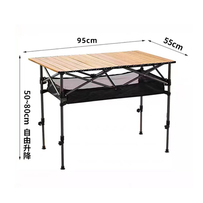 Регулируемый складной стол, портативный столик, стол для барбекю, стол для кемпинга, металлический стол для пикника, регулируемый стол для яичных рулетов