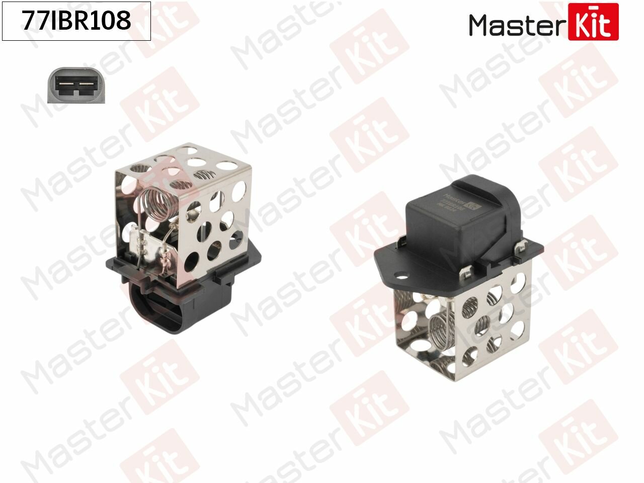Резистор вентилятора Renault TRAFIC, II JL/CLIO III BR0/1 CR0/1 2001 - MasterKit 77IBR108
