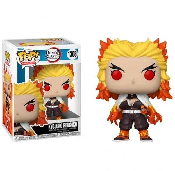 Funko Pop Demon Slayer: Kyojuro Rengoku, 1308, Оранжевый