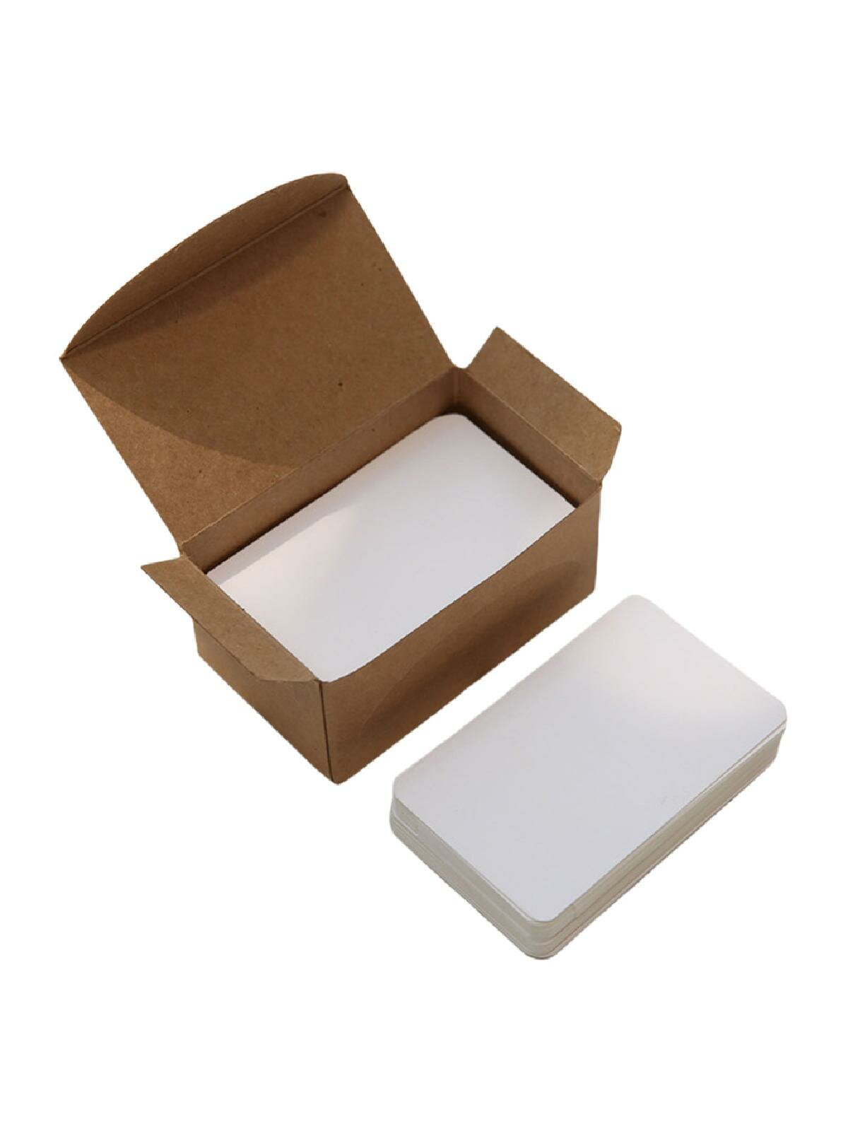 100 Листов для заметок с сообщениями, Пустые бумажные открытки, Рукописные открытки, Визитные карточки