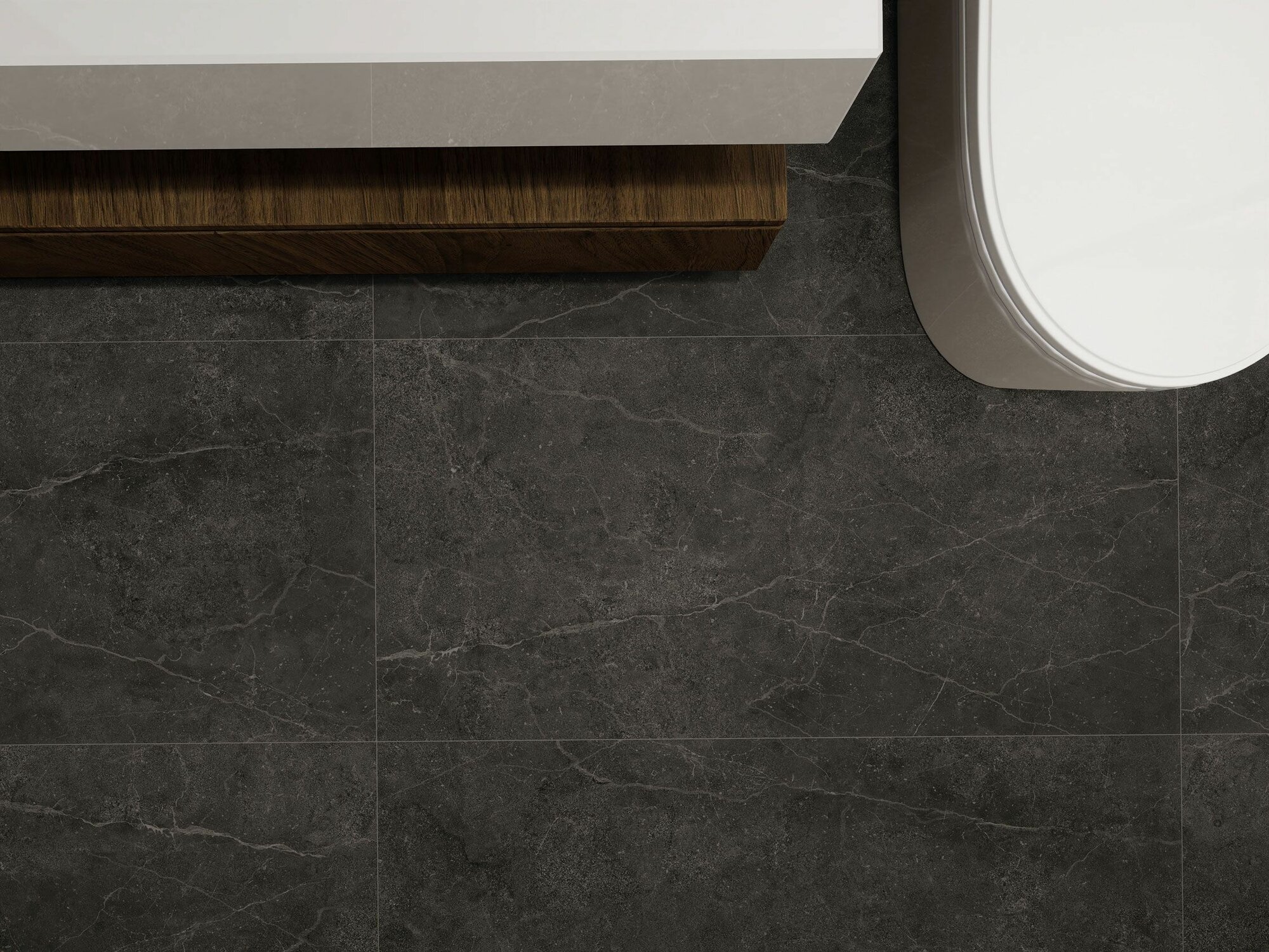 GlobalTile Керамогранит Ideal GT Черный 60x120 9,6 мм арт. GT1206020505LGR (цена за 1.44 м2)