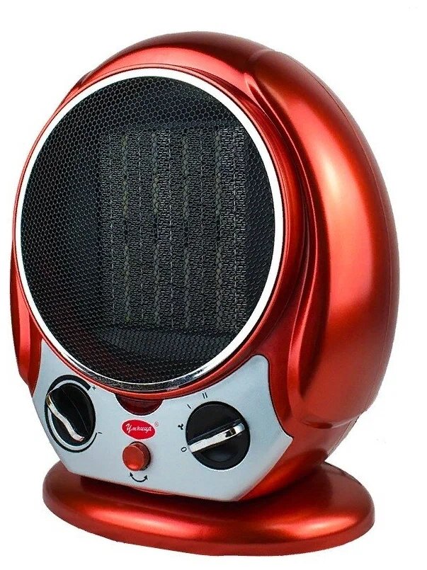 Тепловентилятор электрический "умница" ТК- 2000Вт-КР, автоповорот, красный