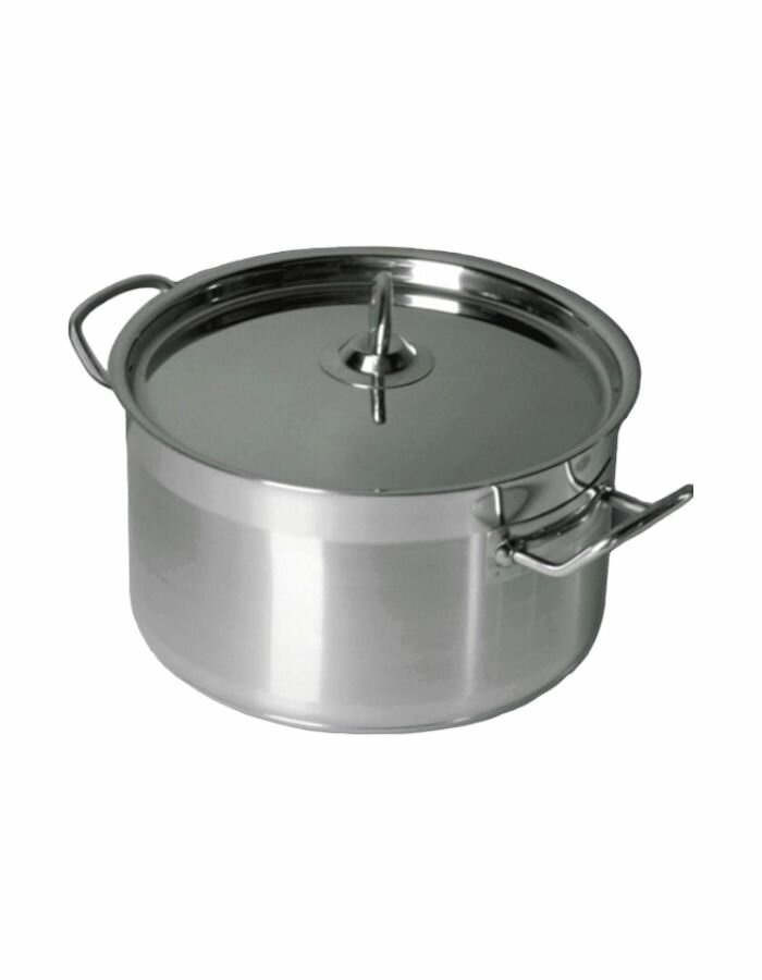 Кастрюля с крышкой Luxstahl, нержавеющая сталь, 9 л