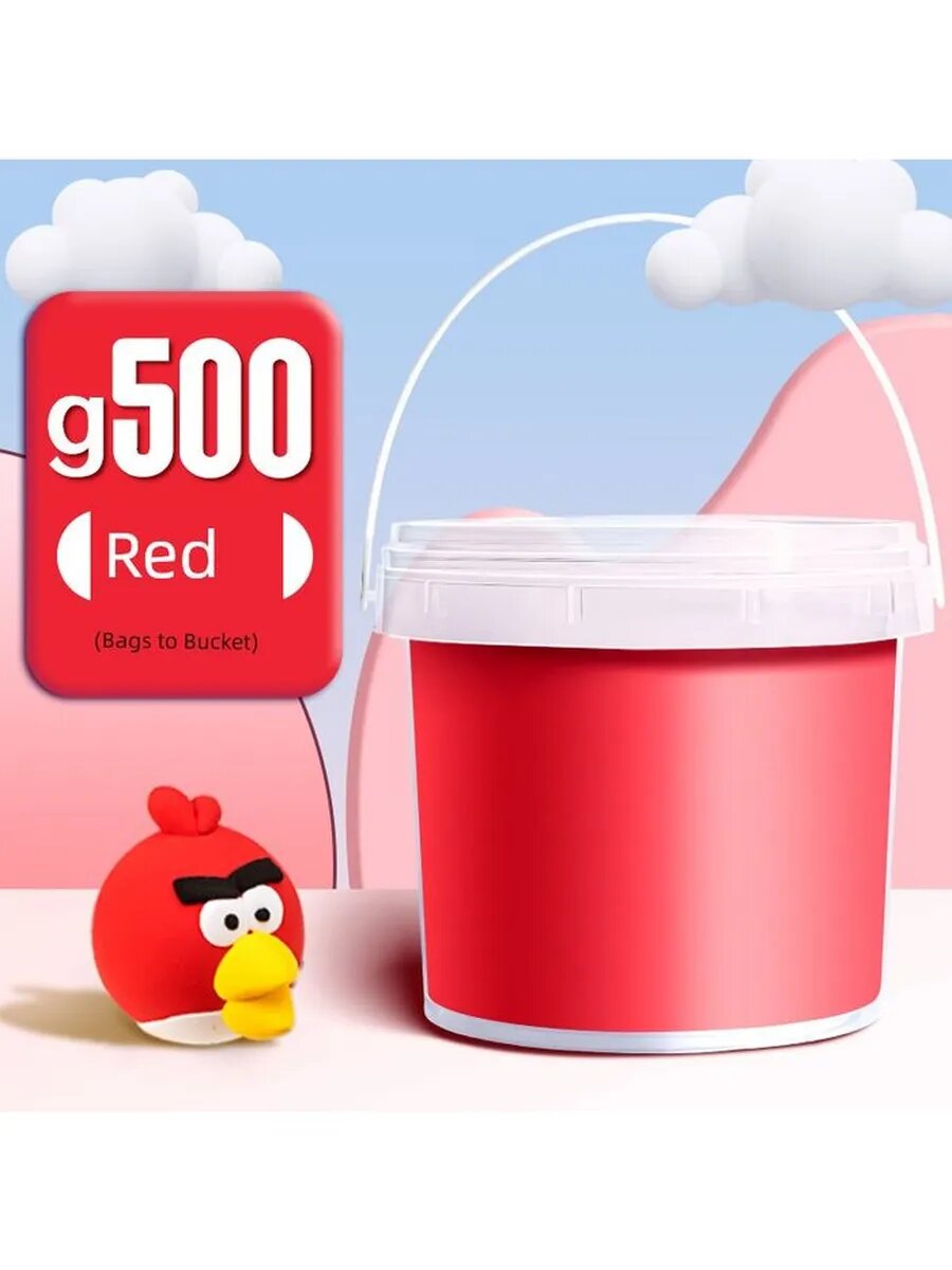 Ультра-легкий пластилин (500 г — красный)