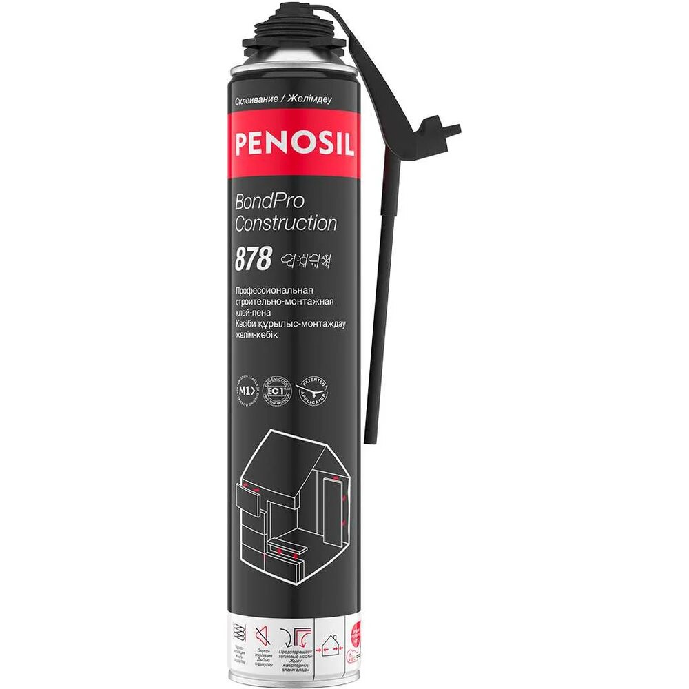 Клей‑пена Penosil BondPro Construction профессиональная на основе полиуретана для газобетона, гипсокартона и металла