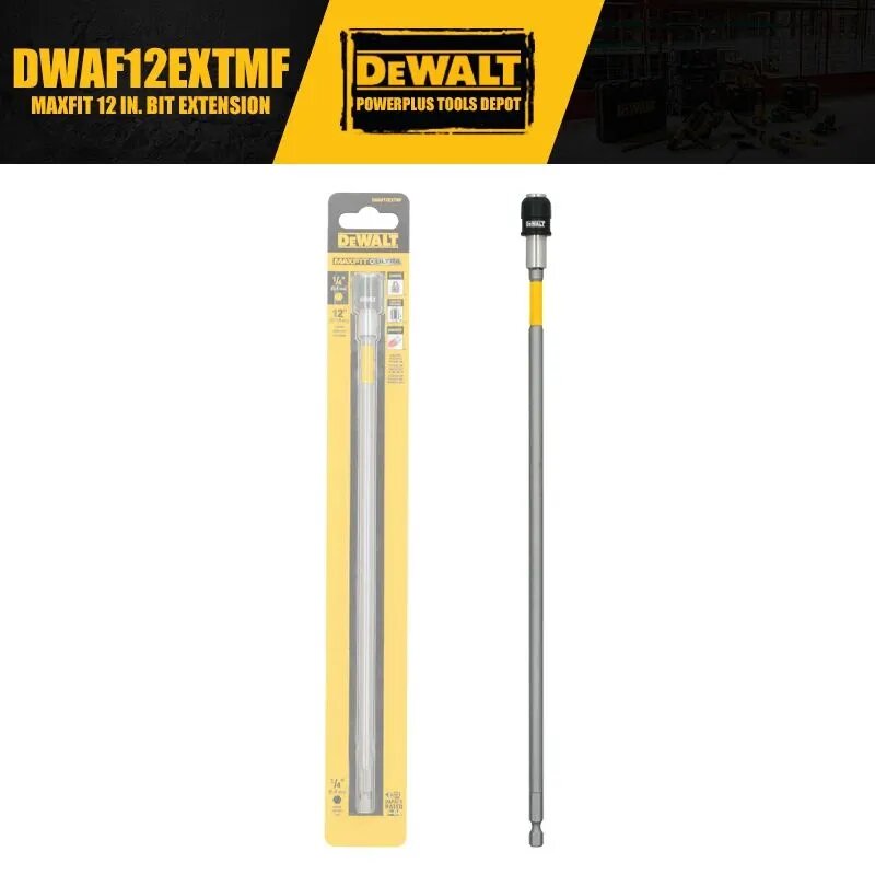 DEWALT DWAF12EXTMF MAXFIT 12-дюймовый удлинитель для бит Аксессуары для инструментов