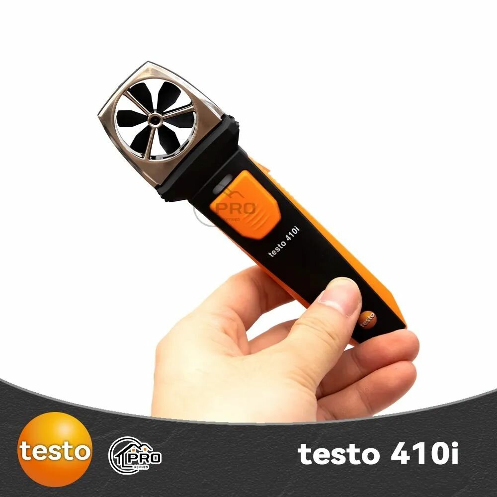 Testo 410i интеллектуальный беспроводной мини-измеритель скорости ветра с крыльчаткой