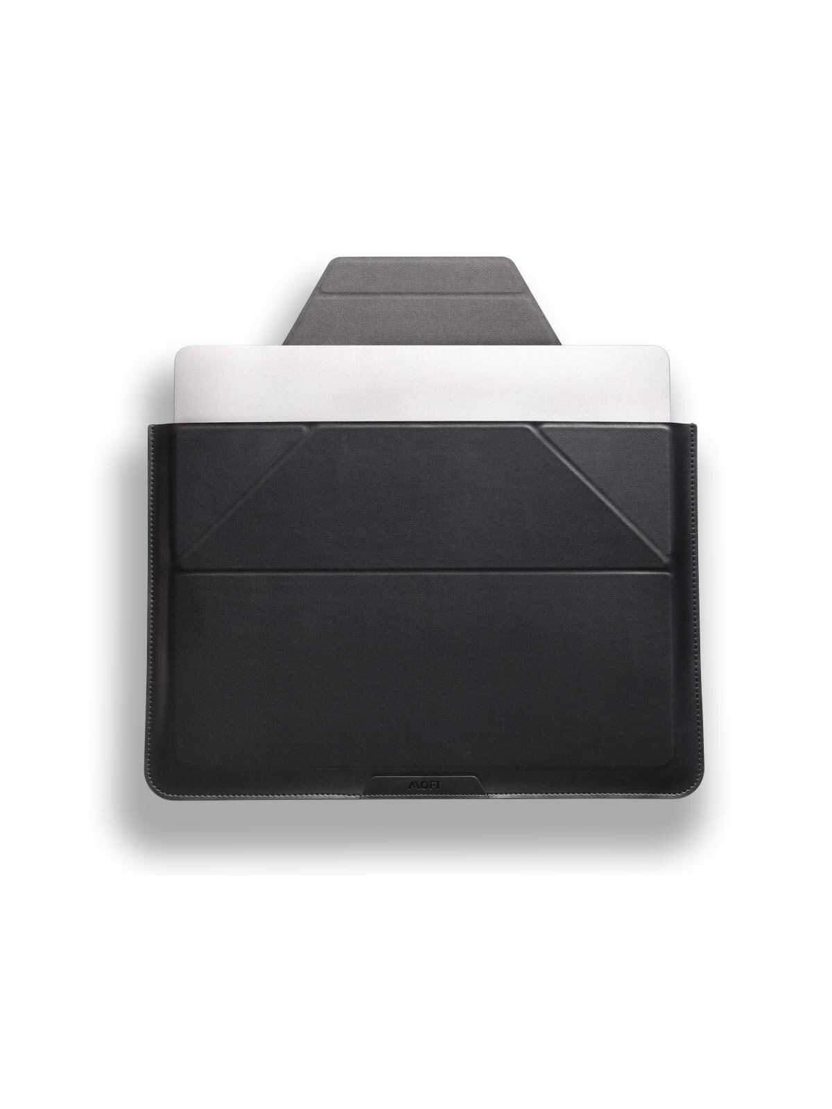 Чехол для ноутбука до 16' MOFT Carry Sleeve, чехол-подставка из экокожи, 2025, чёрный