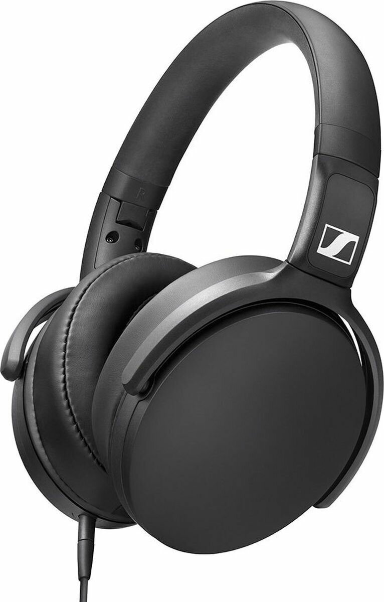 Проводные полноразмерные наушники Sennheiser HD 400S, 3.5 мм с микрофоном, с шумоподавлением, черные