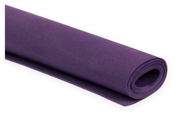 Фоамиран. 1цв. 1л. FIORICO.60*70см.1мм. черничный йог. п/бл.