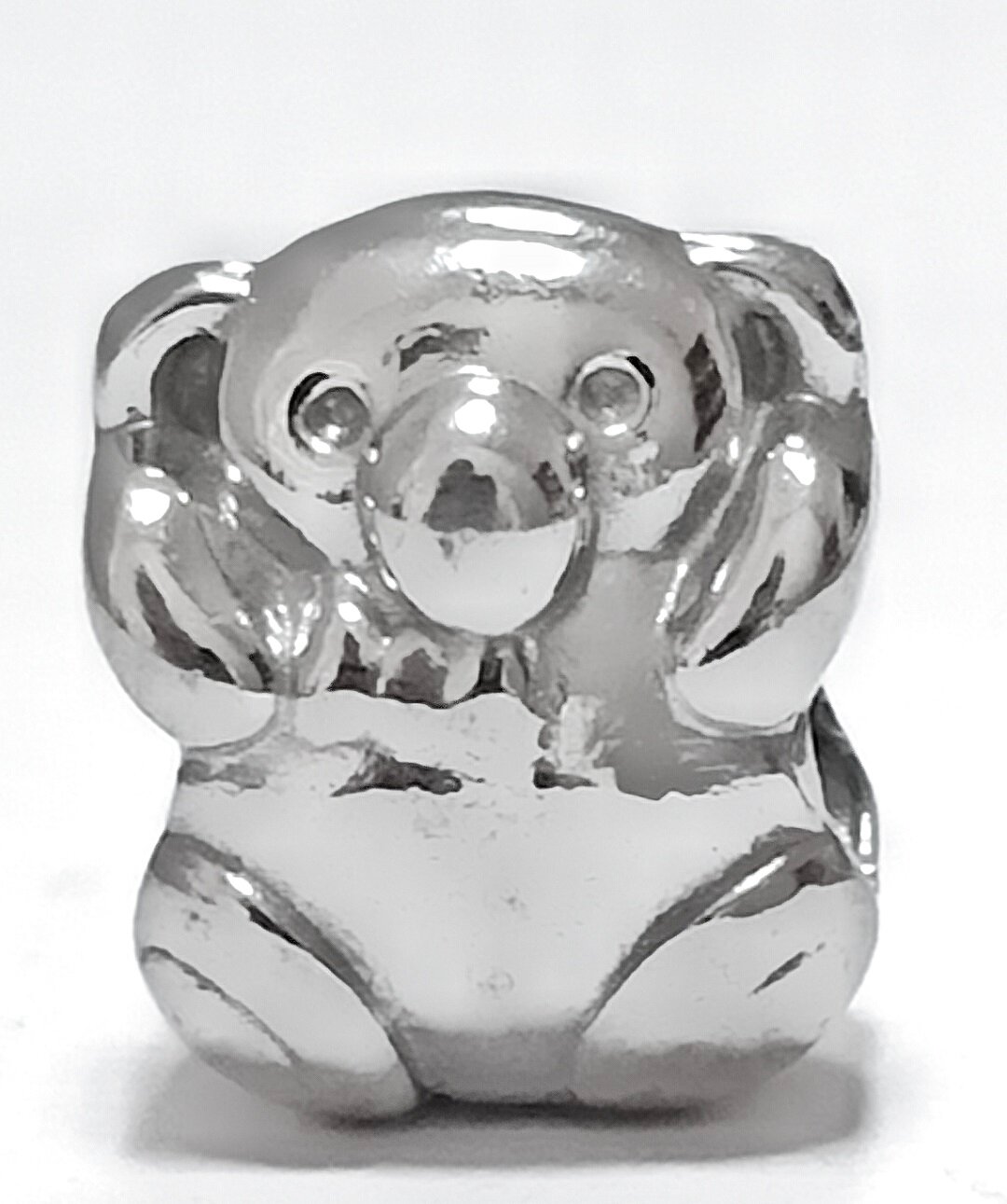 Подвеска на браслет, серебро, 925 проба, родирование